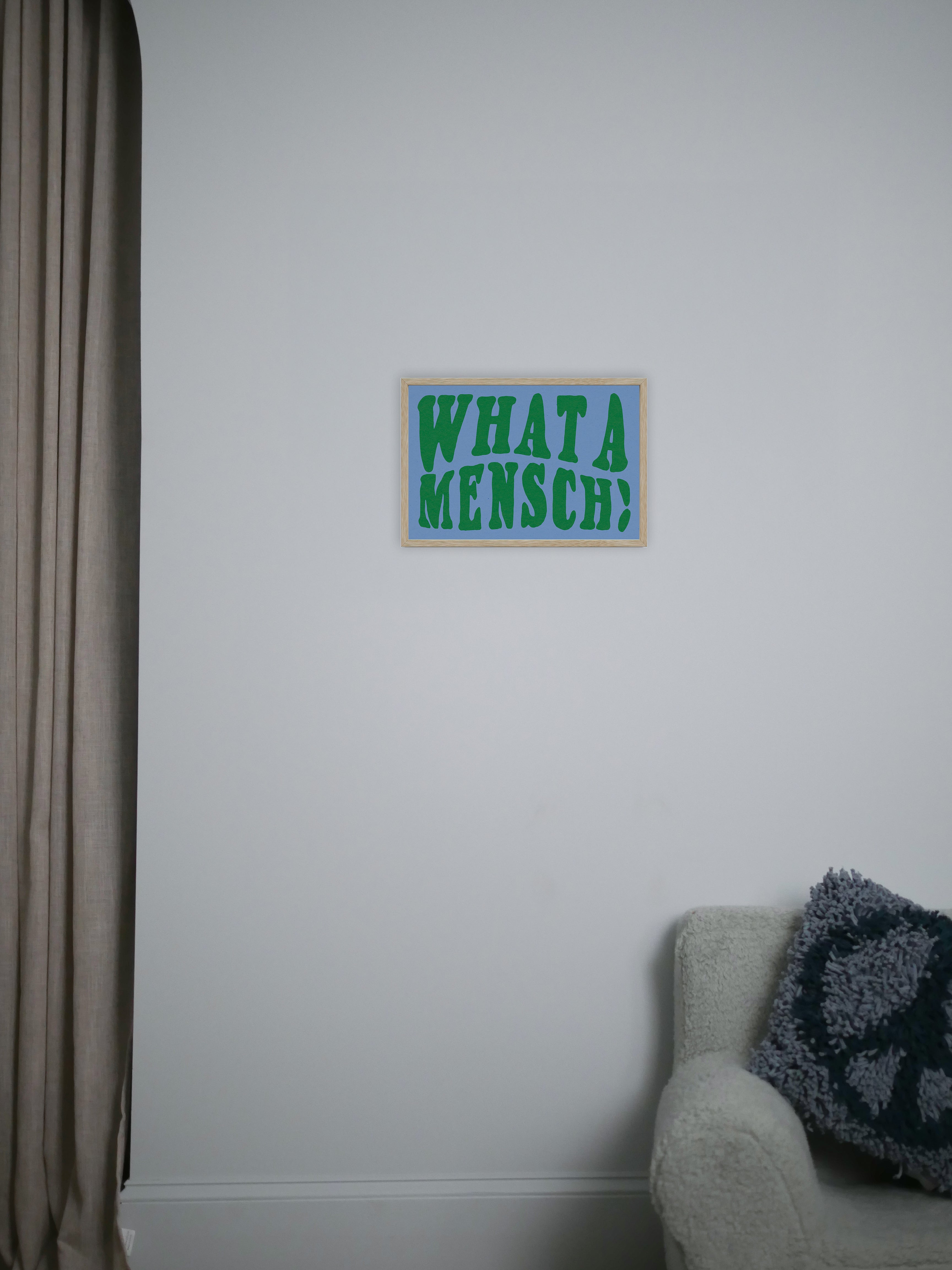 Jewish Art: "What a Mensch!" Framed and Unframed Prints – Mamaleh